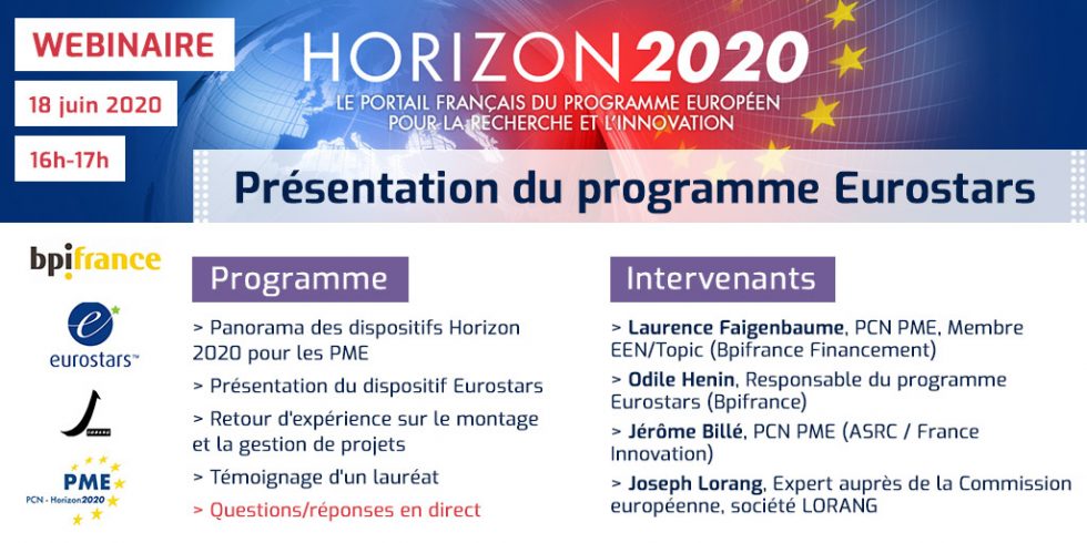 Horizon 2020 – Présentation du programme Eurostars | France Innovation ...